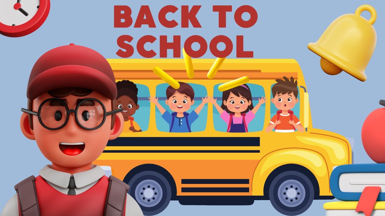 School Bus Song: "Wheels On The Bus Go Round and Round" | Kids Songs ...