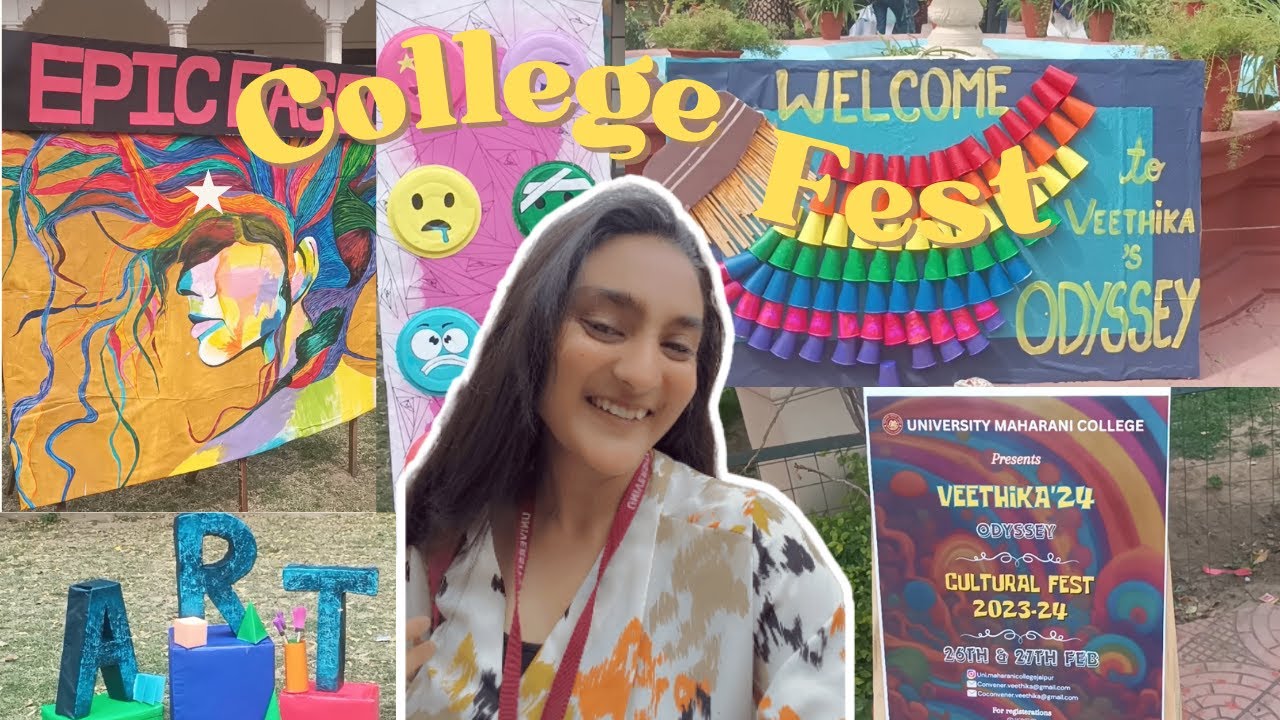 my first time to attend college fest💥 | veethika 2024😍 | Maharani ...