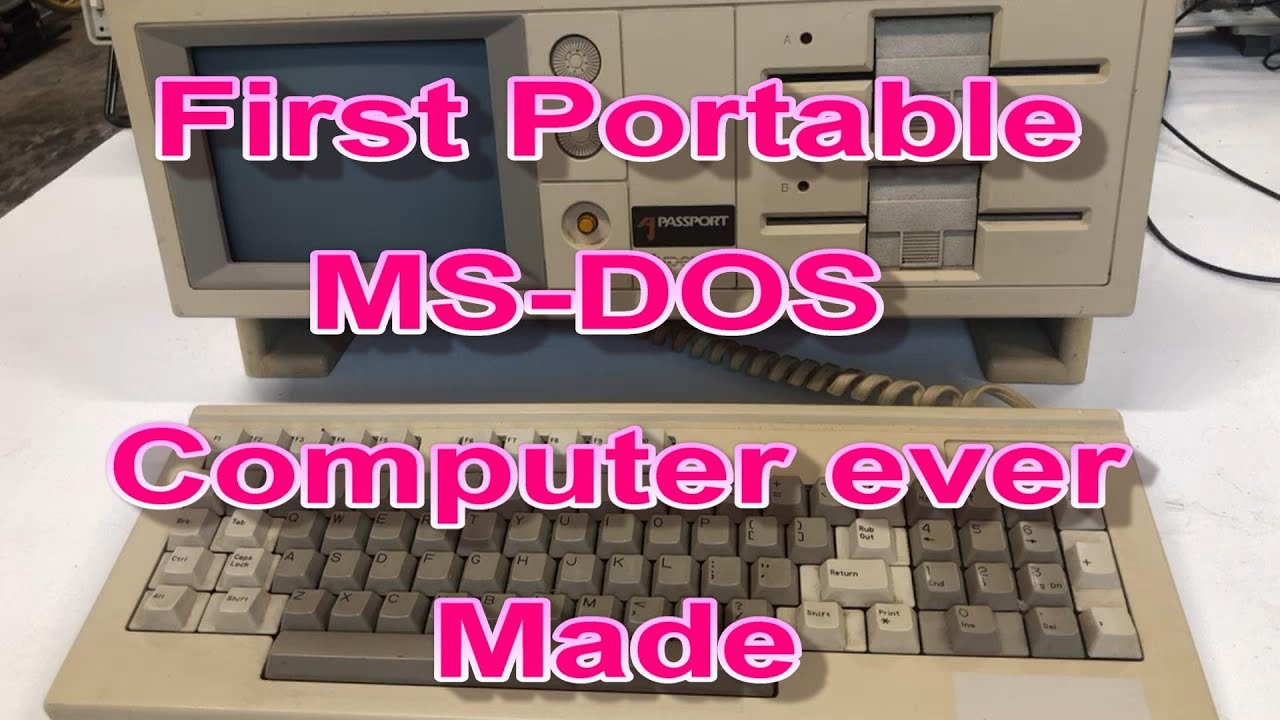Dynalogic Hyperion, the first MS-DOS portable computer. - YouTube