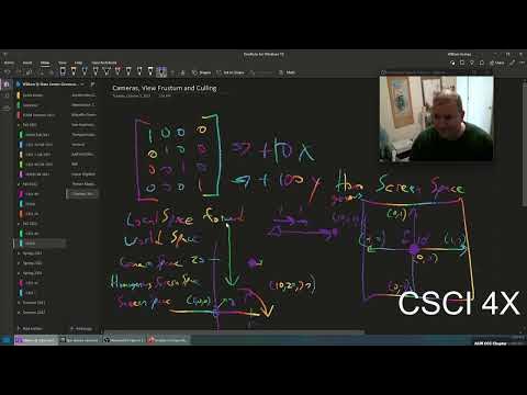 Camera Projection Matrix and View Frustum Culling - YouTube