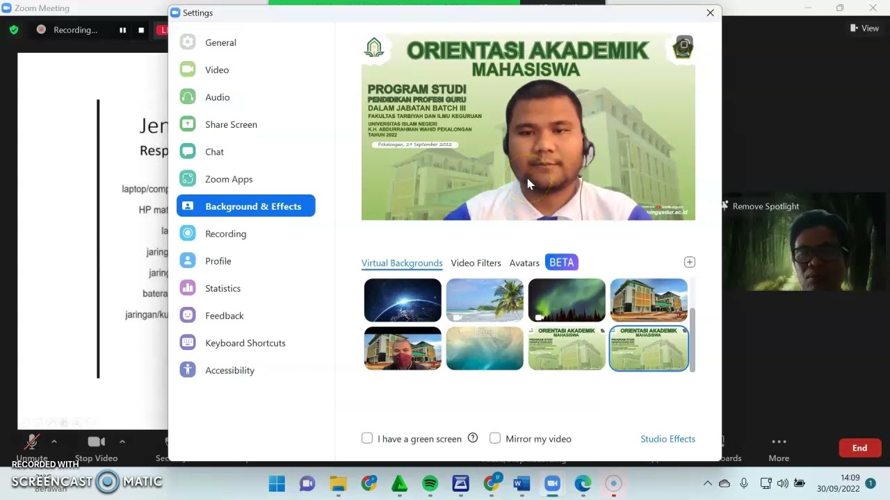 CARA MEMASANG BACKGROUND PADA ZOOM MEETING #01 - YouTube