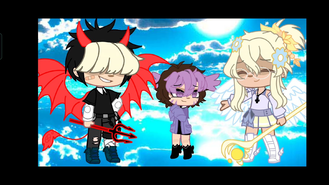 "fake angel 😇 and demon👿" (meme) ∆Gacha club∆ - YouTube