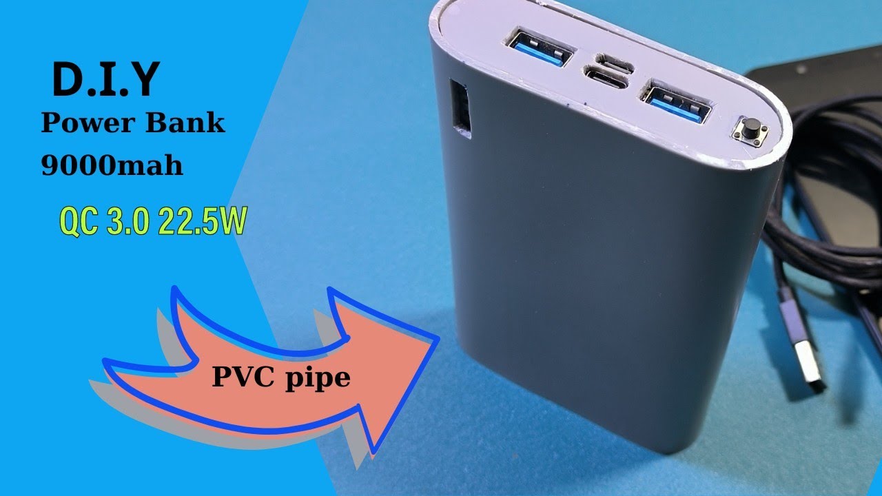How to make a Power Bank using PVC pipe? - YouTube