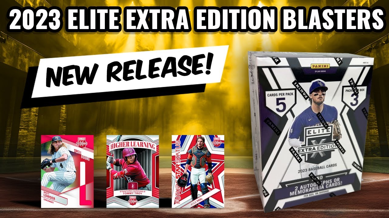 🚨NEW RELEASE🚨 4 AUTOS! 2023 ELITE EXTRA EDITION BASEBALL BLASTER 4 BOX ...