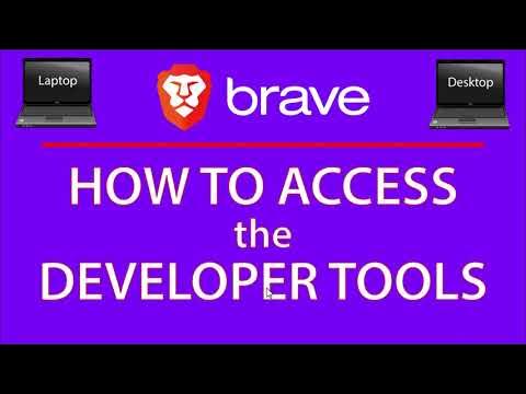 How To Open The Developer Tools In The Brave Web Browser | PC | *2023* - YouTube