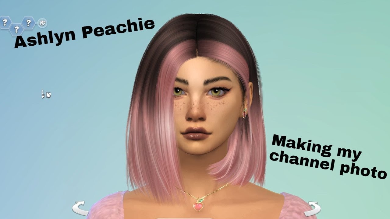THE MAKING OF MY CHANNEL PROFILE PICTURE - SIMS 4 CAS - YouTube