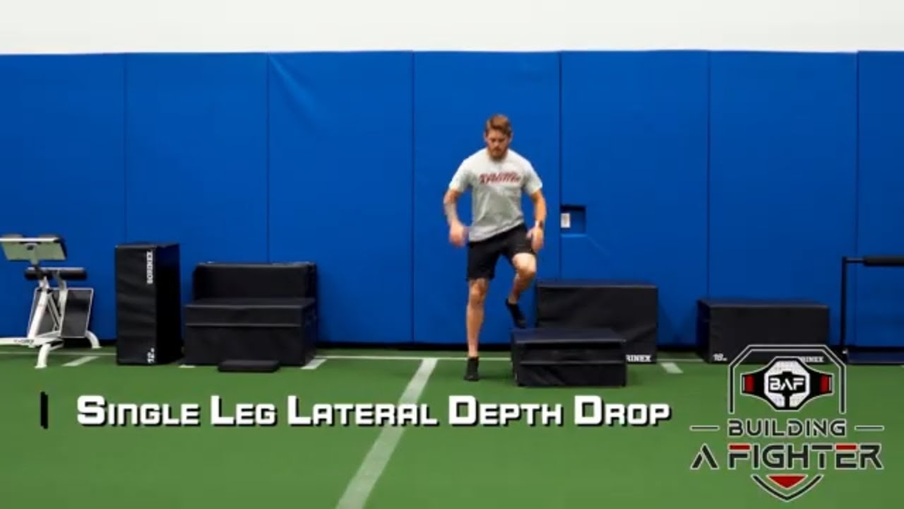 Single Leg Lateral Depth Drop - YouTube