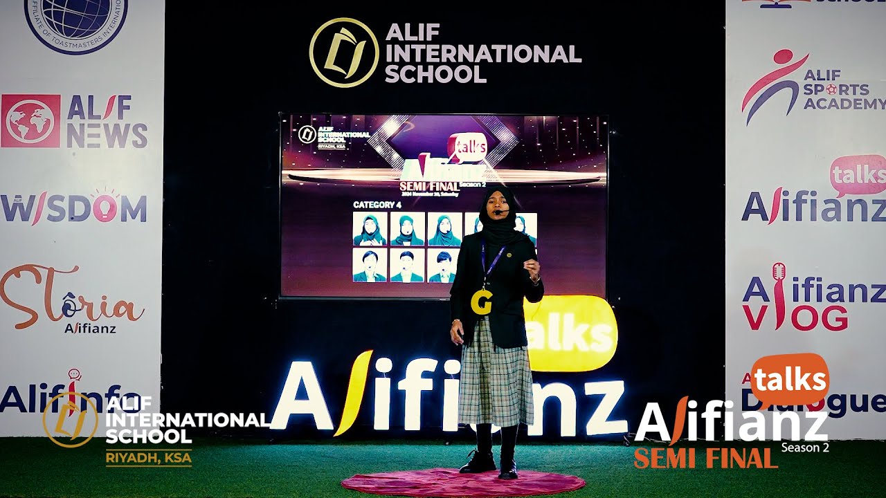 Alifianz Talks Season 2 Semifinal | Afeeha Nisrin | Cat-4 | Alif ...