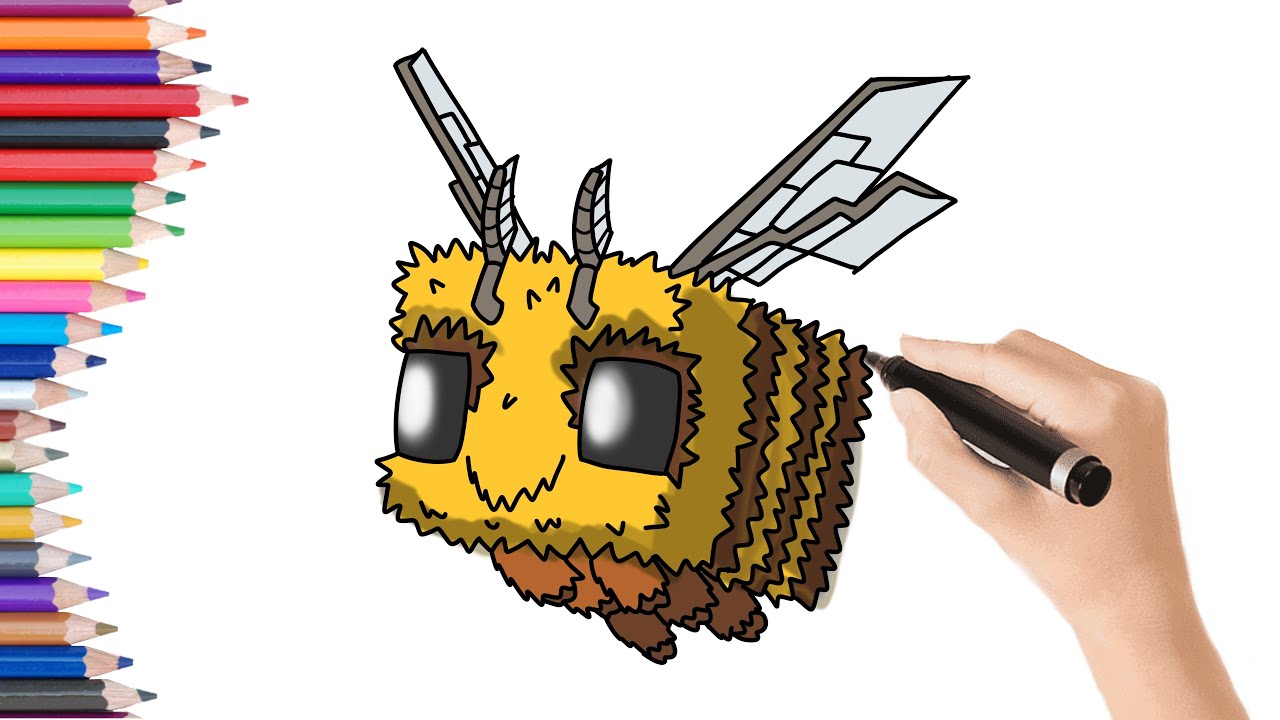 How to Draw Bee | from Minecraft movie - YouTube