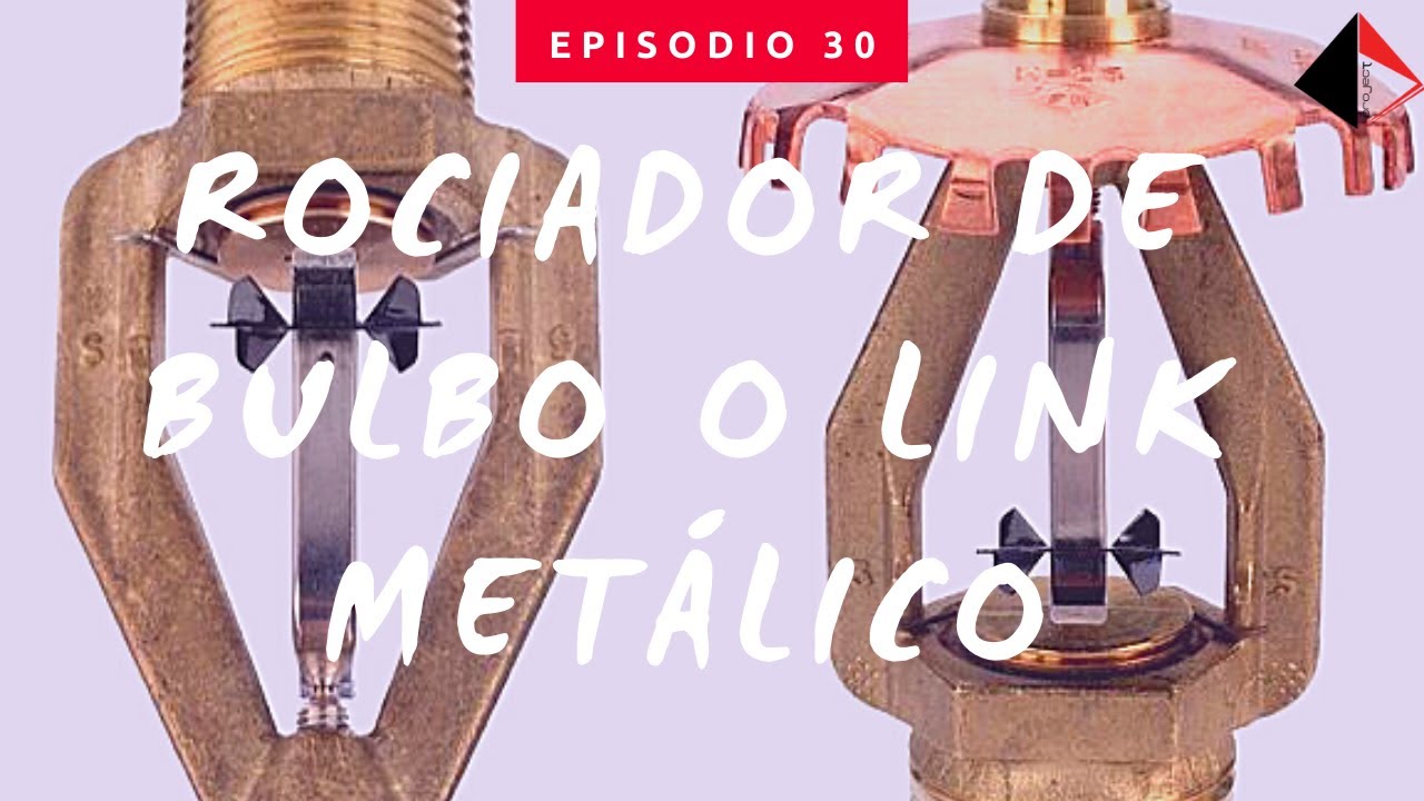 Rociador de bulbo o link metálico - YouTube