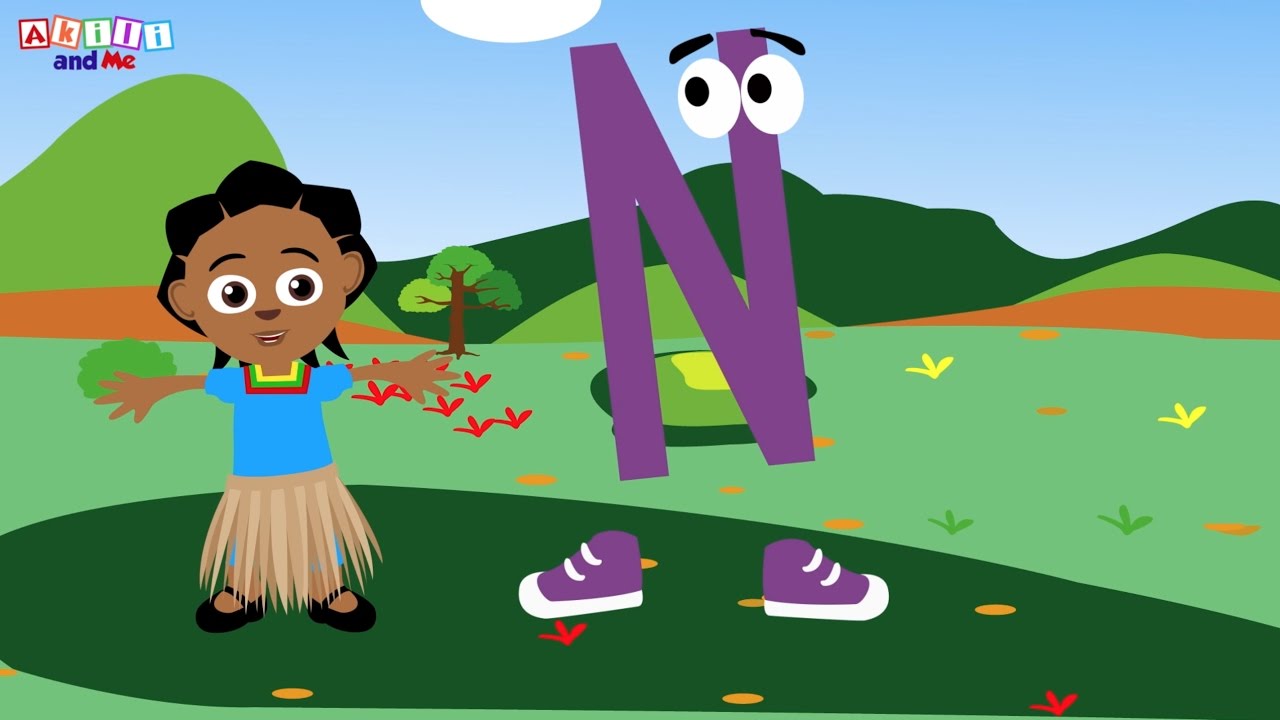 The Letter N Song | Educational phonics song from Akili and Me, the ...