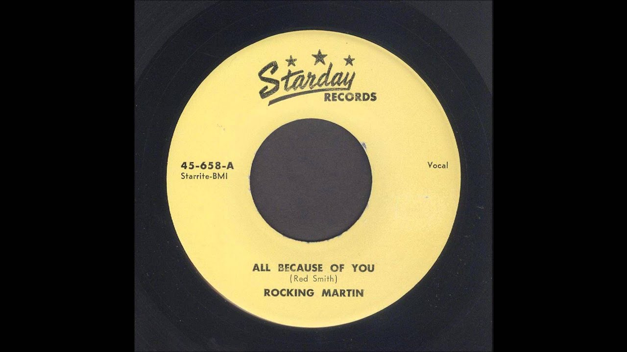 Rocking Martin - All Because Of You - Rockabilly 45 - YouTube