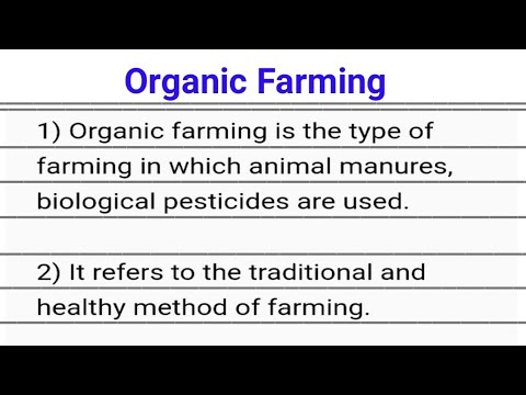 10 Lines on Organic Farming // 10 Lines Essay on Organic Farming ...