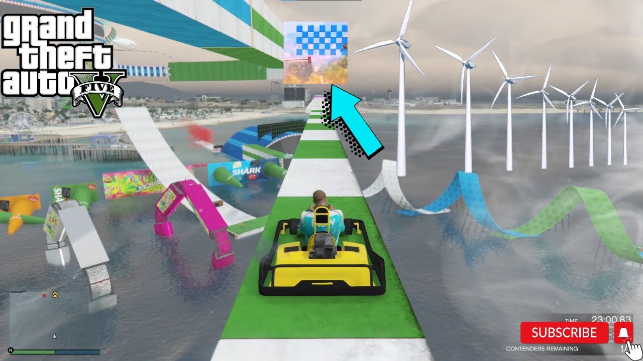 🔥🔥GTA V 98. 9999% IMPOSSIBLE GO-KART PARKOUR GTA V 🔥 गो कार्ट पार्कौर ...