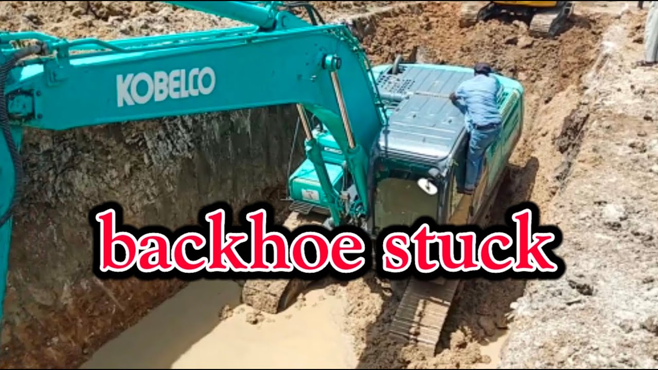 #backhoe_driving backhoe stuck||backhoe unbalanced||Balatractors - YouTube