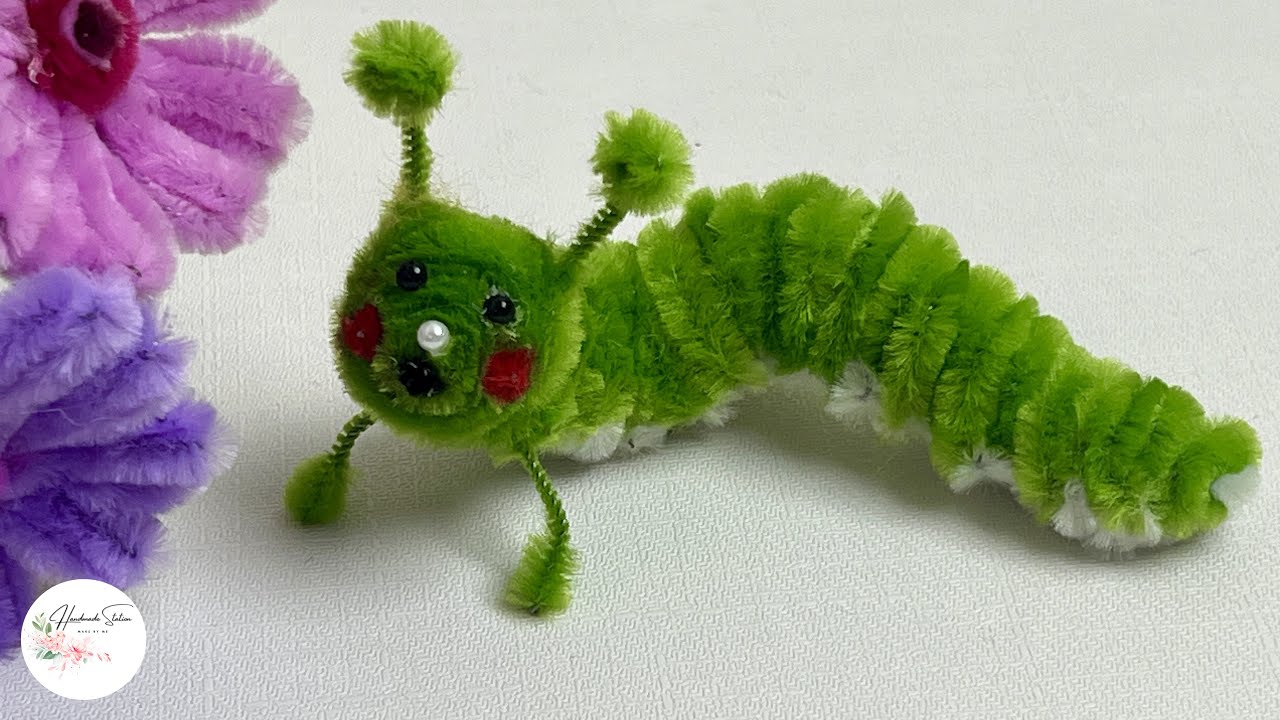 Tutorial DIY Animals - How to make Worm with Pipe cleaners #hmstation ...