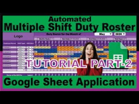 #294-How to Create Automatic Multiple Shift Duty Roster in Google Sheet ...