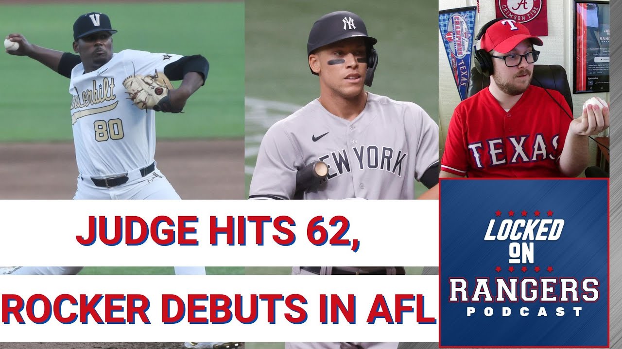 Aaron Judge hits Yankee record 62nd home run, Texas Rangers prospect ...