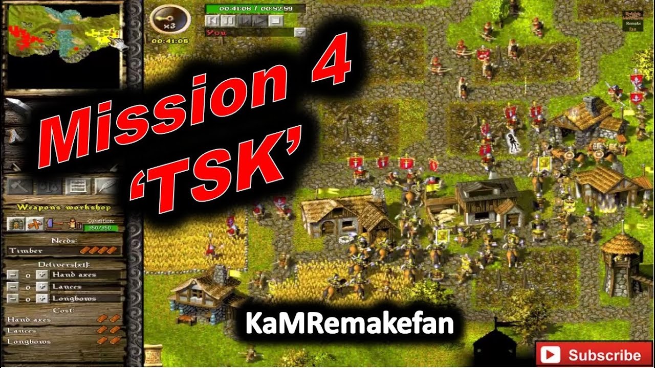 Mission 4, The Shattered Kingdom campaign, (KaM Remake) - YouTube