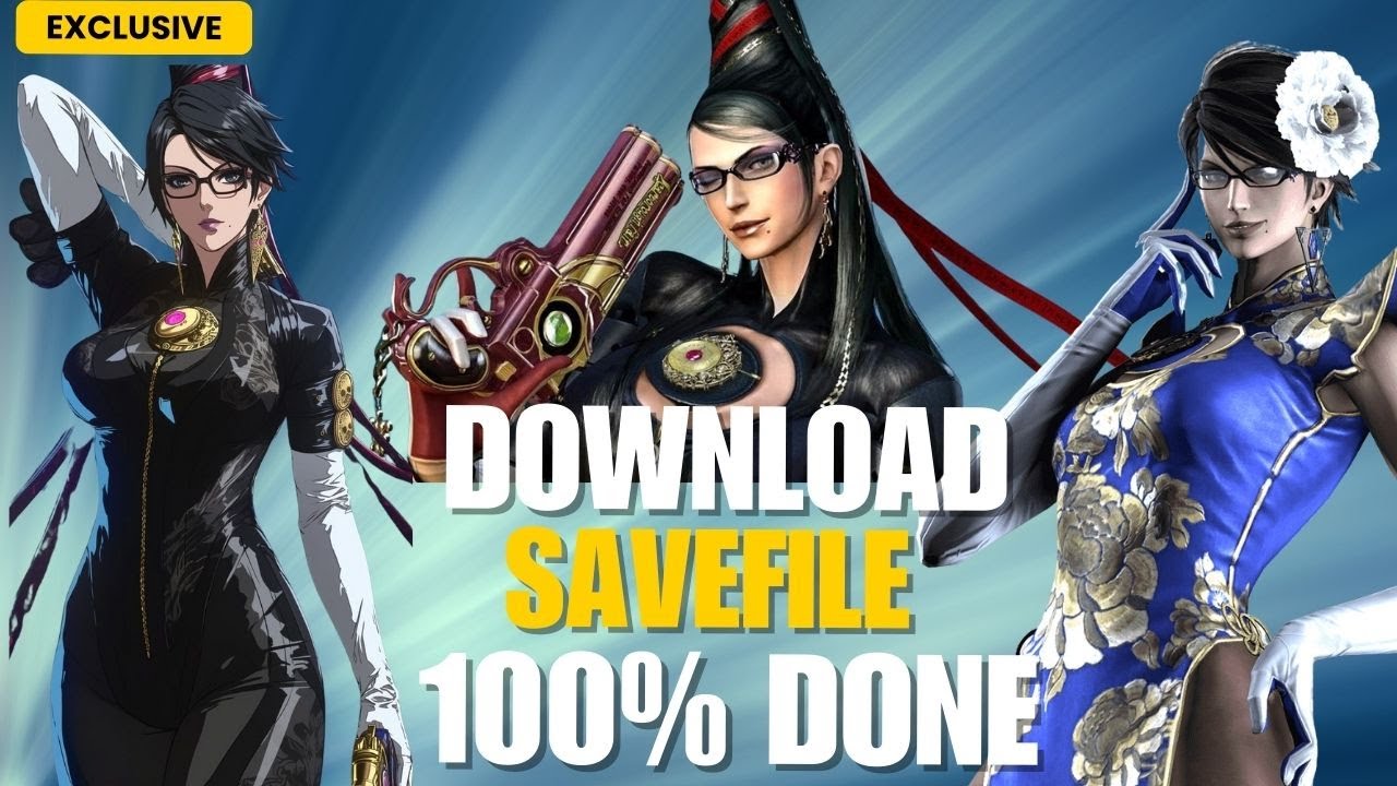 Bayonetta Save File | 100% Completion – All Weapons, Costumes ...