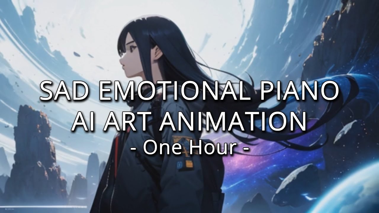 Sad Emotional Piano | AI Art Animation - One Hour - YouTube