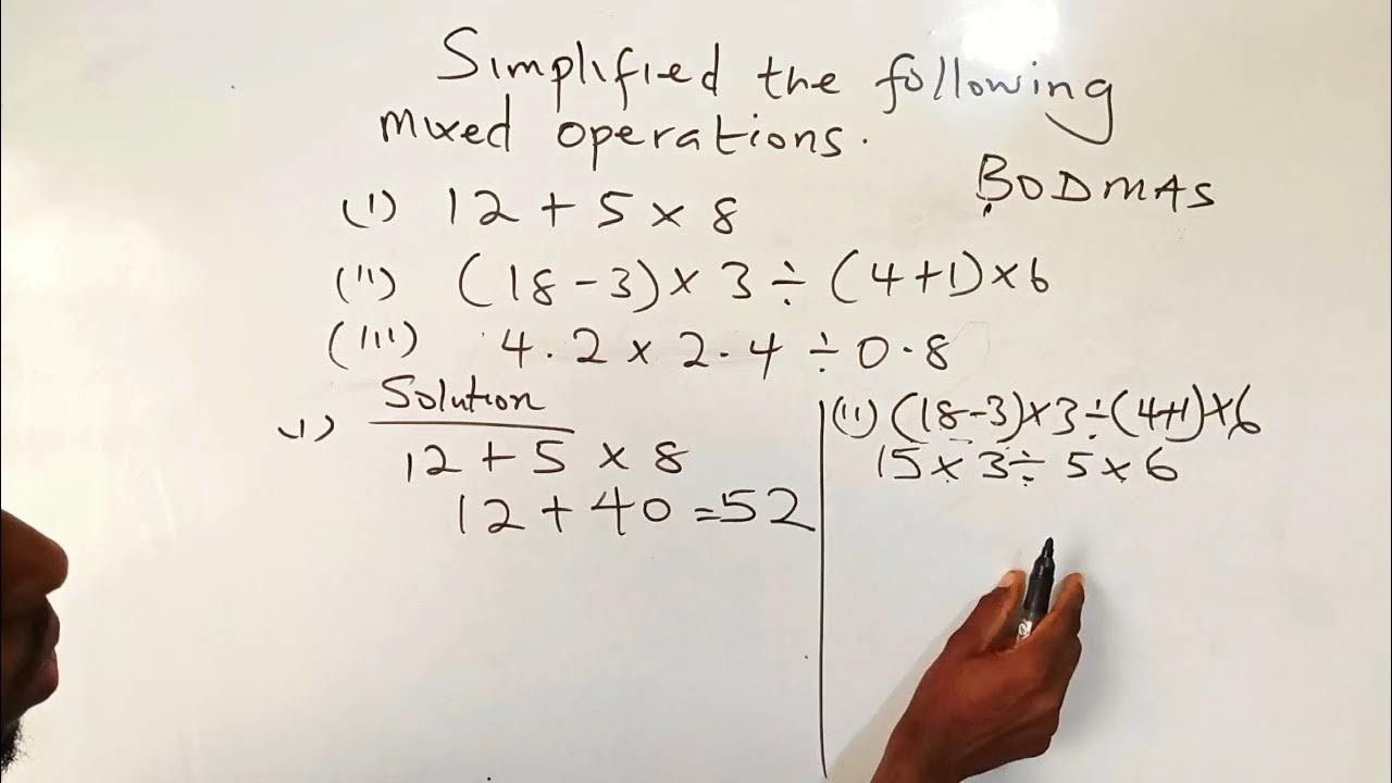 How to apply BODMAS - YouTube