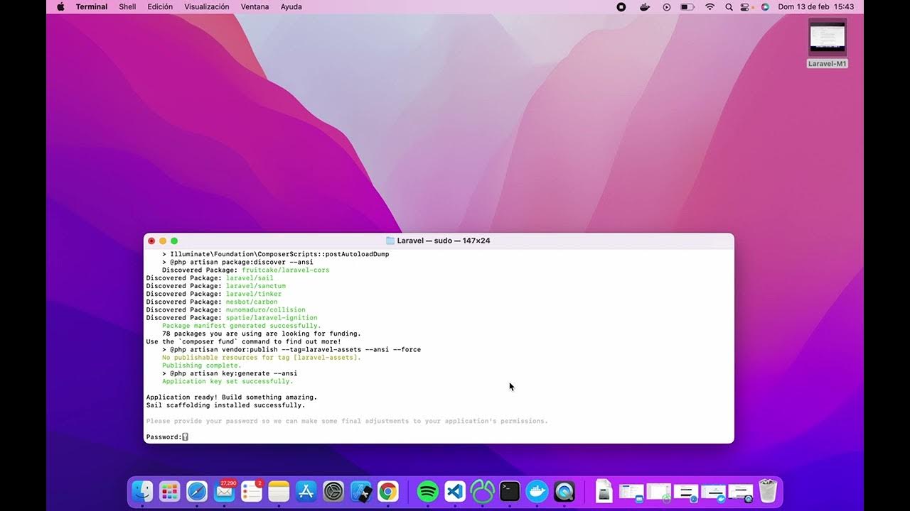Como instalar Laravel con Docker en Mac con M1 - YouTube