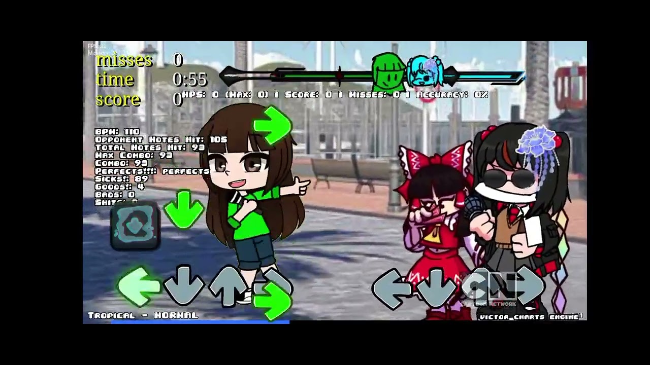 friday night funkin adventure Touhou and bamiko Vs Valentin android pc ...