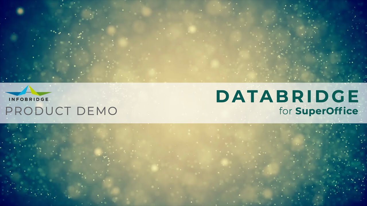 DataBridge, integration platform for SuperOffice, complete overview ...