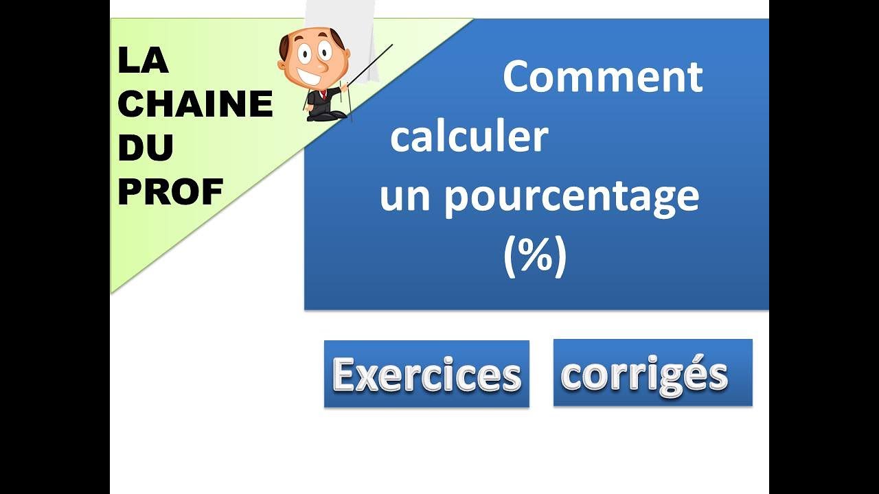comment calculer un pourcentage - YouTube