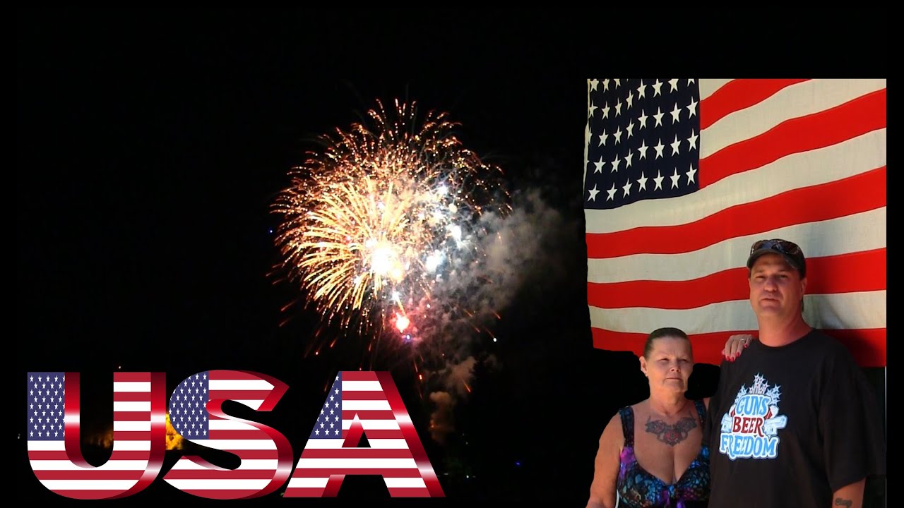 Fireworks BBQ July 4th 2016 America - YouTube