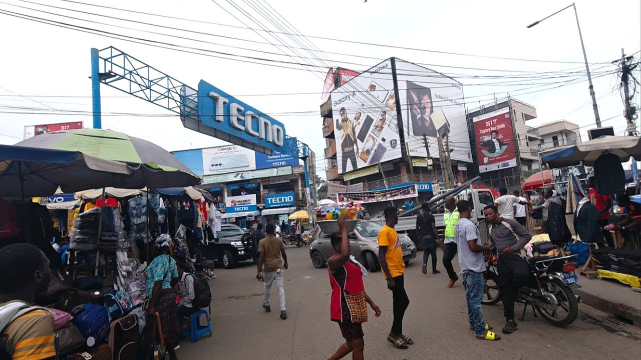 Biggest Electronics Market in Ghana || African Market Walk-through ...