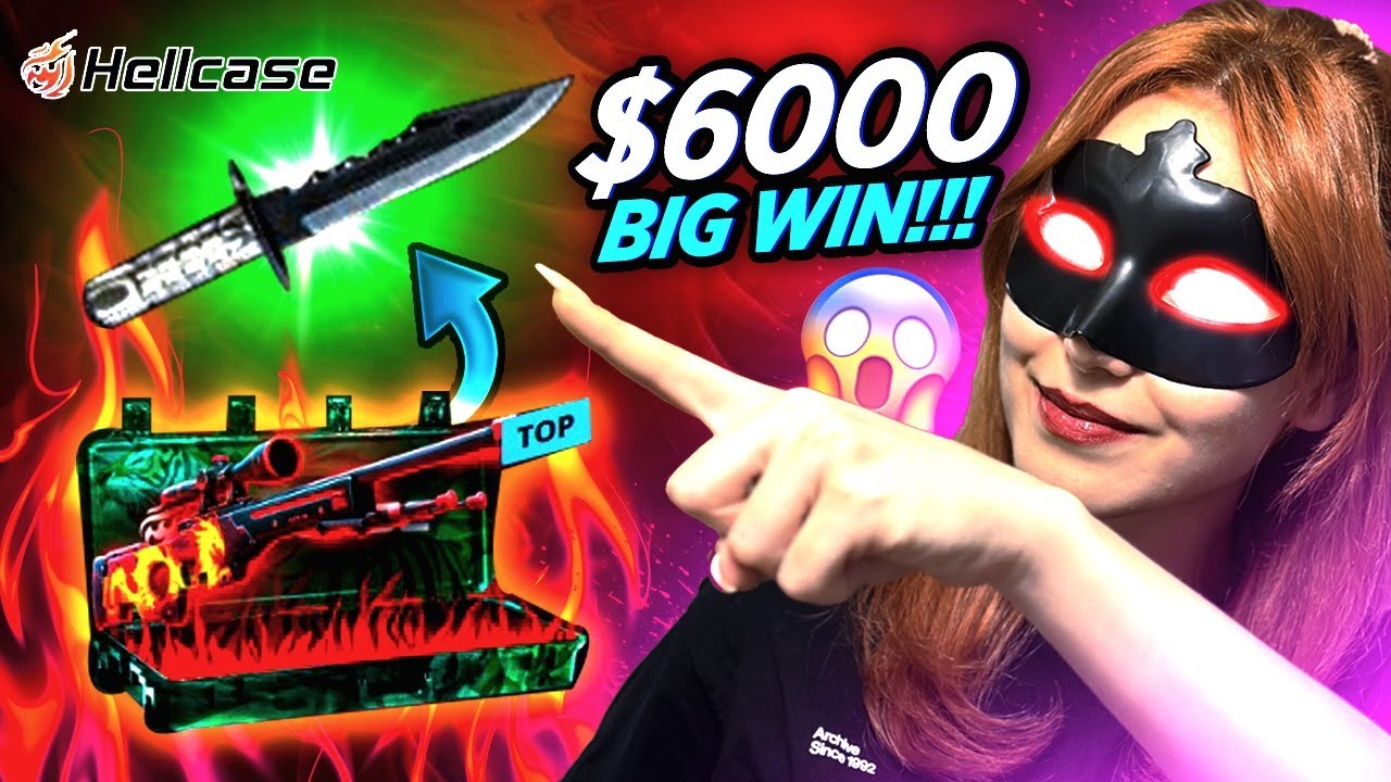 $6000 BIG WIN ON HELLCASE !?| Hellcase Promo Code 2024 | Hellcase Case ...