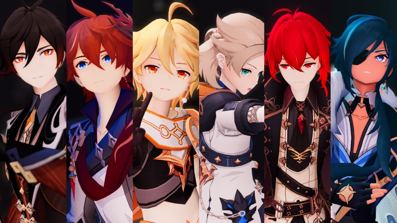 【MMD】LOST IN PARADISE【Genshin Impact (原神) Aether,Albedo,Diluc,Kaeya ...
