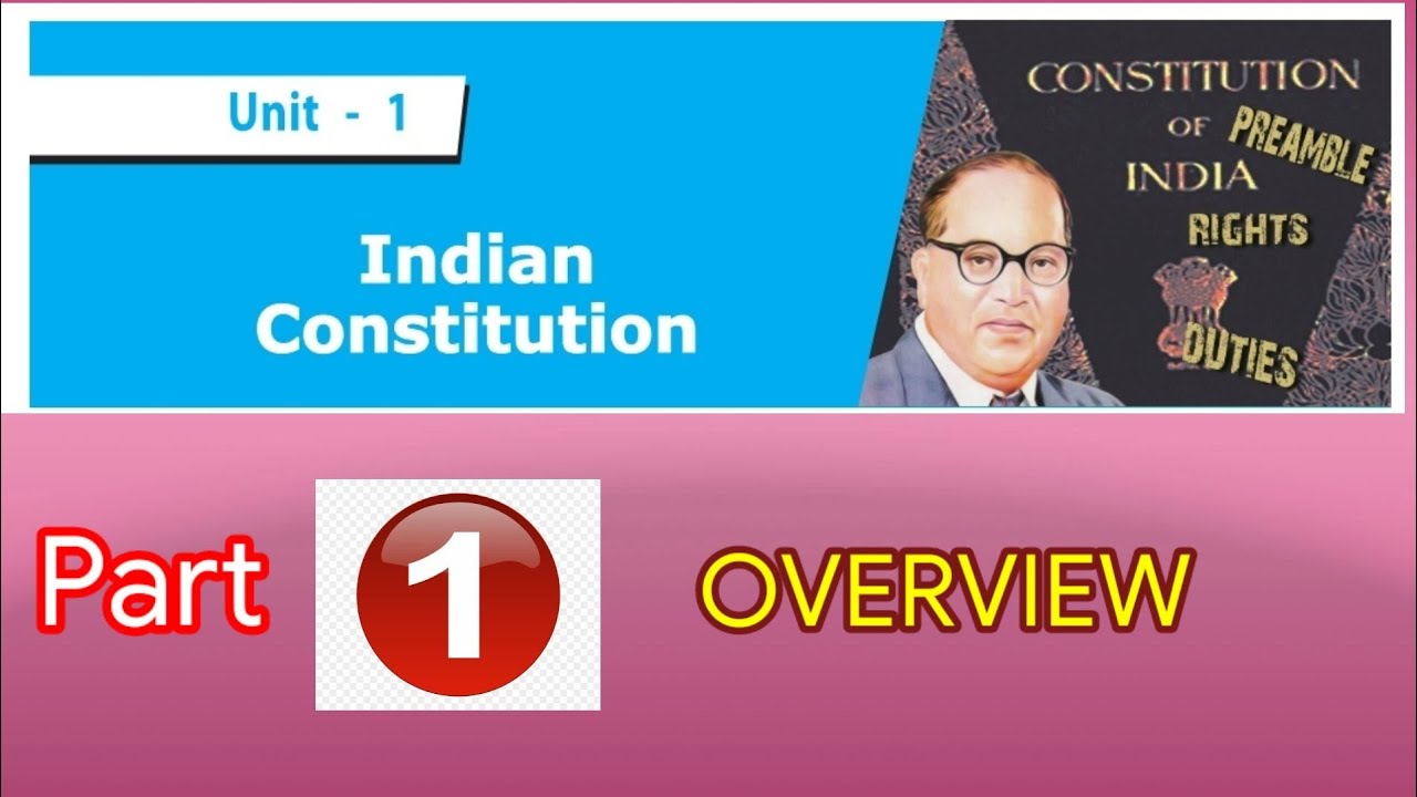 Indian Constitution (PART-1) Lesson-1 | 10th Civics, Overview - YouTube