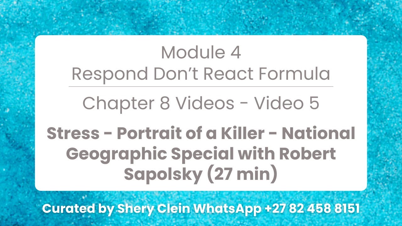 MindfulLiving™ Stress - Portrait of a Killer - National Geographic ...