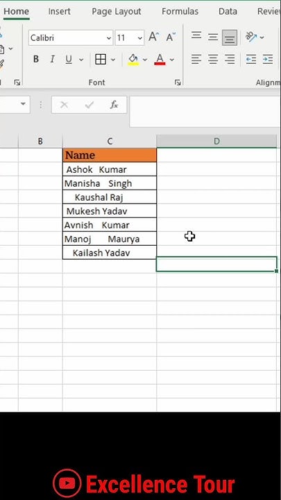 Excel Data Entry Tips And Tricks | #shorts #excel #excellencetour - YouTube