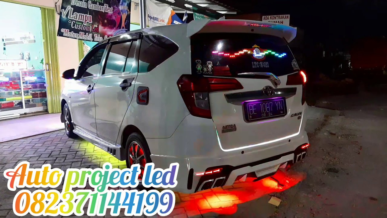 Variasi Lampu mobil Calya auto project Dedi lighting - YouTube