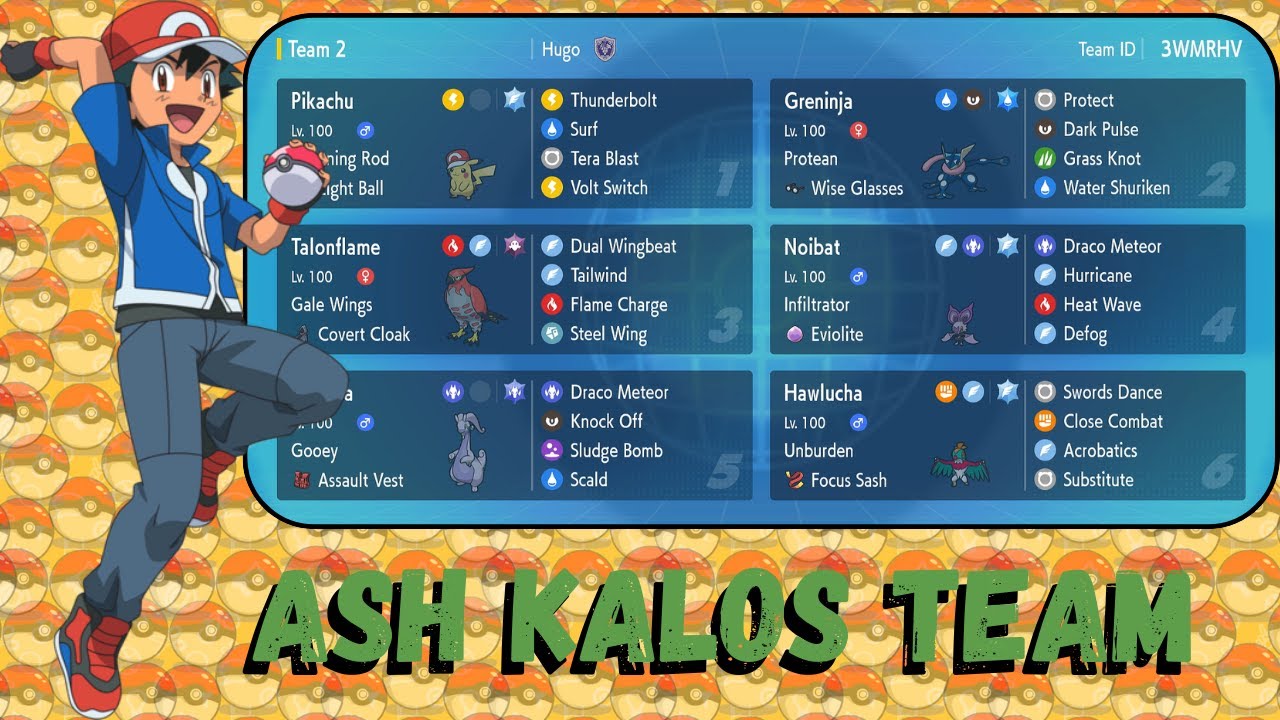 Using Ash's Kalos Team | Reg E VGC | Pokémon Scarlet & Violet - YouTube