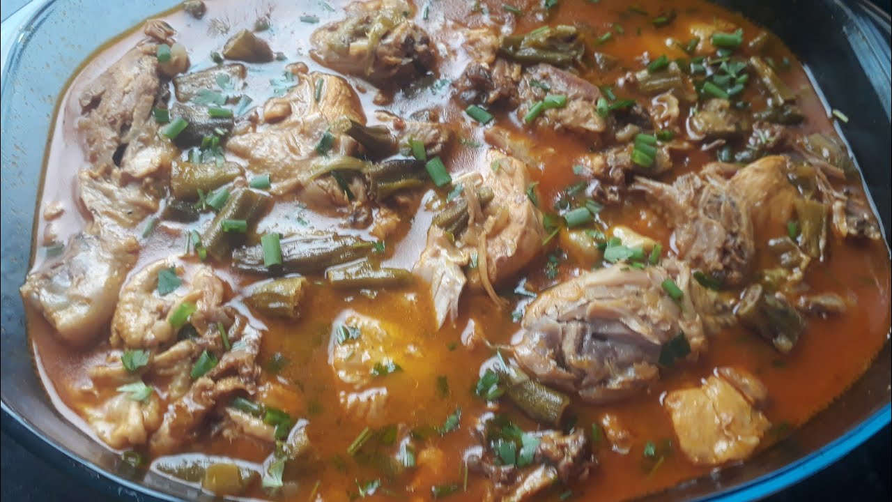 Como fazer Frango com quiabo/Receita da Omma 🥰 - YouTube