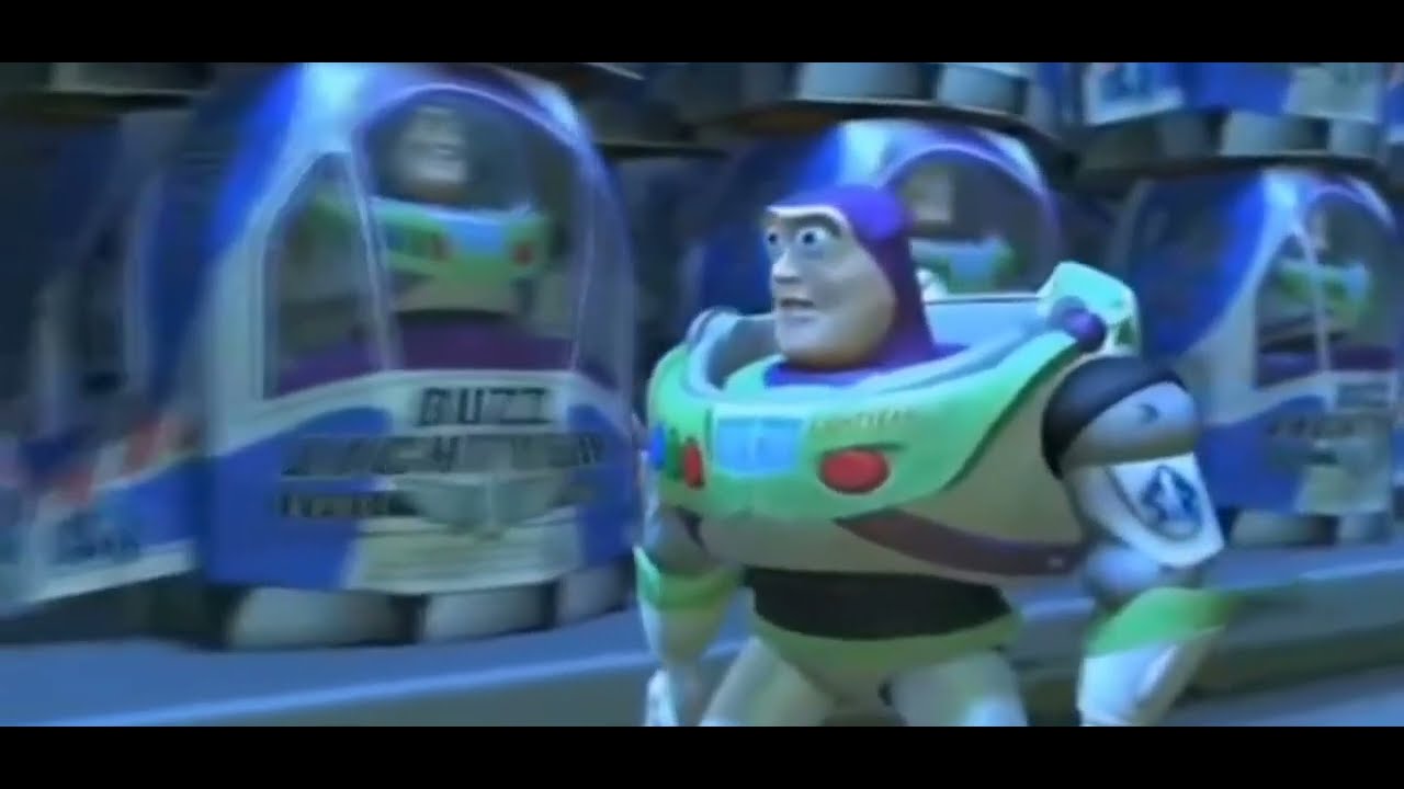 Woody in the Buzz Lightyear Box Toy Story 2 Bloopers - YouTube