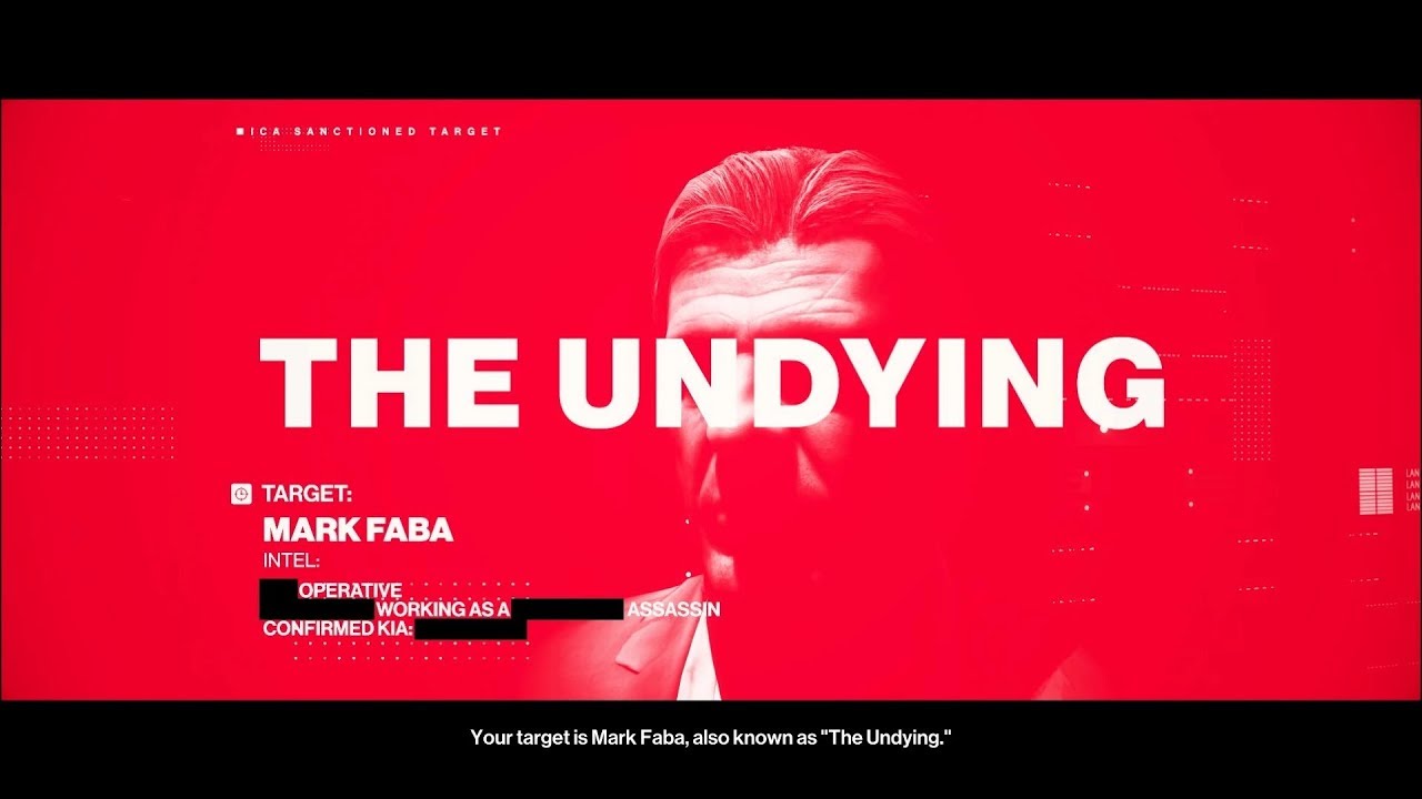 Hitman 2 Sean Bean Mission Briefing | Elusive Target | The Undying ...