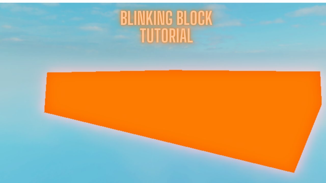 Blinking Block Tutorial in Roblox Studio - YouTube