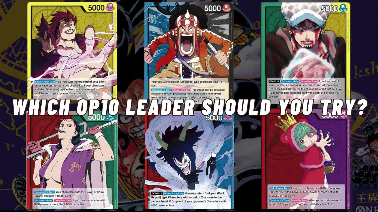 One Piece TCG Guide: Every OP10 Leader Explained! - YouTube