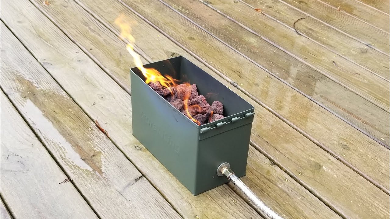 DIY Ammo Can propane firepit build - YouTube