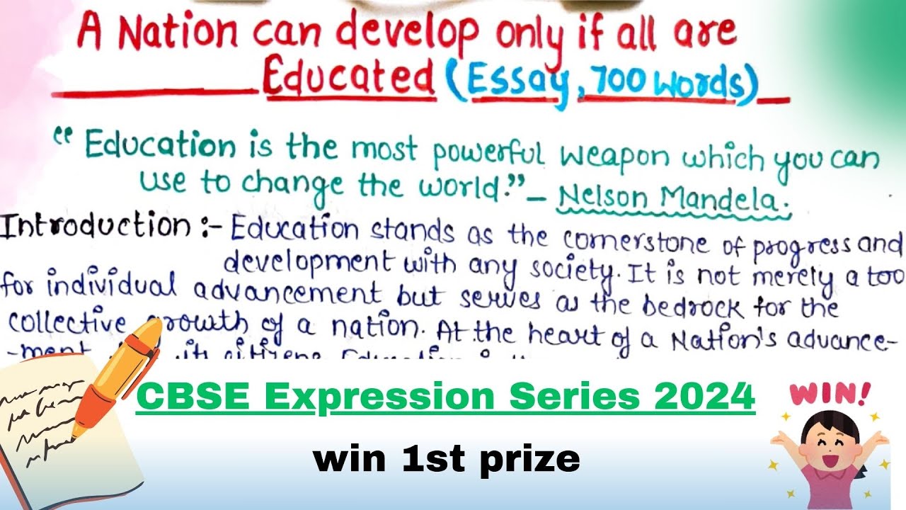 Essay on A Nation can develop only if all are educated| a nation can ...