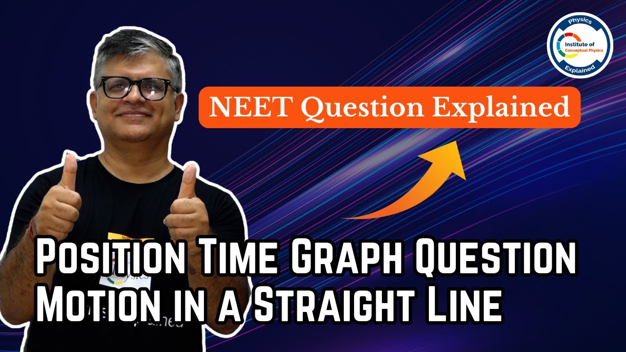 Position Time Graph Question -Motion in Straight Line for NEET - YouTube