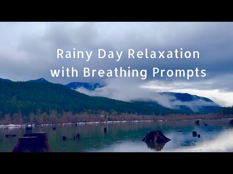Rainy Day Relaxation with Breathing Prompts - Mountain Lake - YouTube