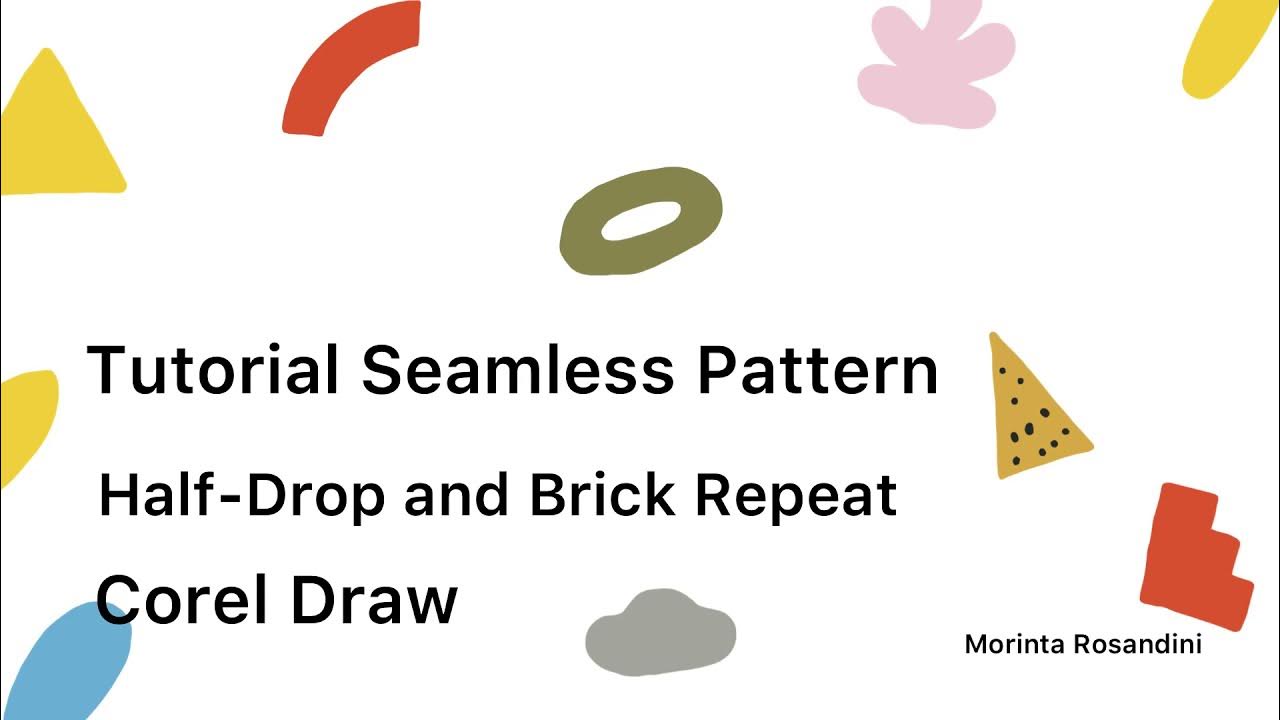 Tutorial Half-Drop and Brick Repeat Seamless Pattern on Corel Draw ...
