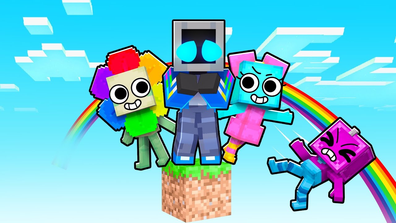 One Block Skyblock with DANDY WORLD in Minecraft! - YouTube